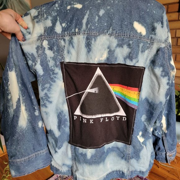 Pink Floyd | Jackets & Coats | Custom Acid Washed Pink Floyd Jacket ...